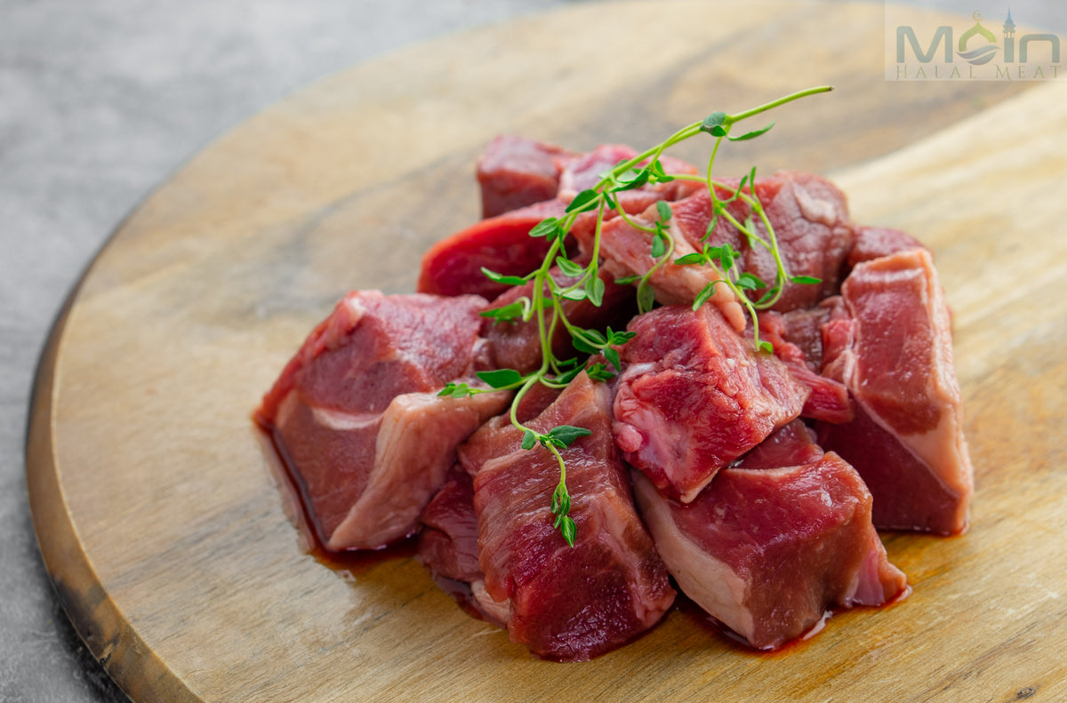 Goat Cubes (Bone-in) – Moinhalal